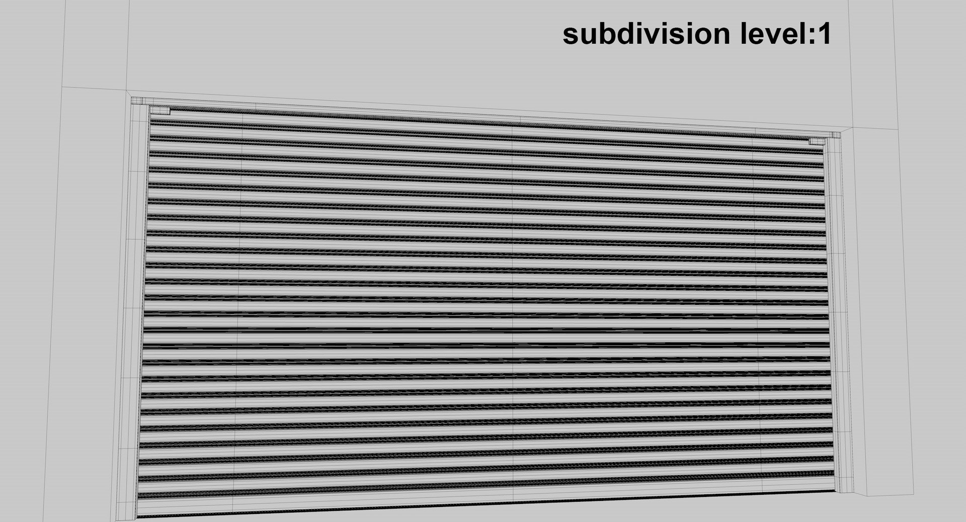3D electric rolling shutter - TurboSquid 1420173