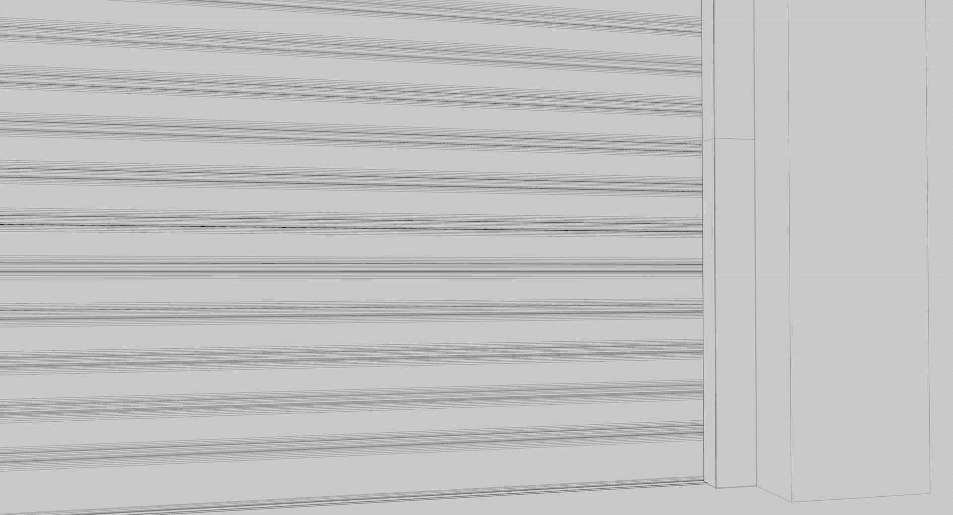 3D electric rolling shutter - TurboSquid 1420173
