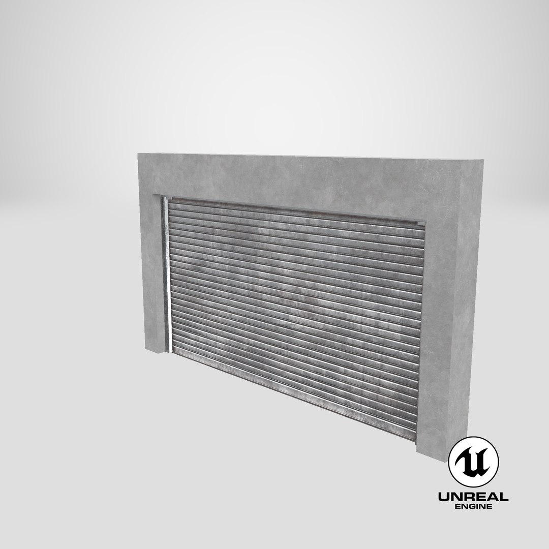 3D electric rolling shutter - TurboSquid 1420173