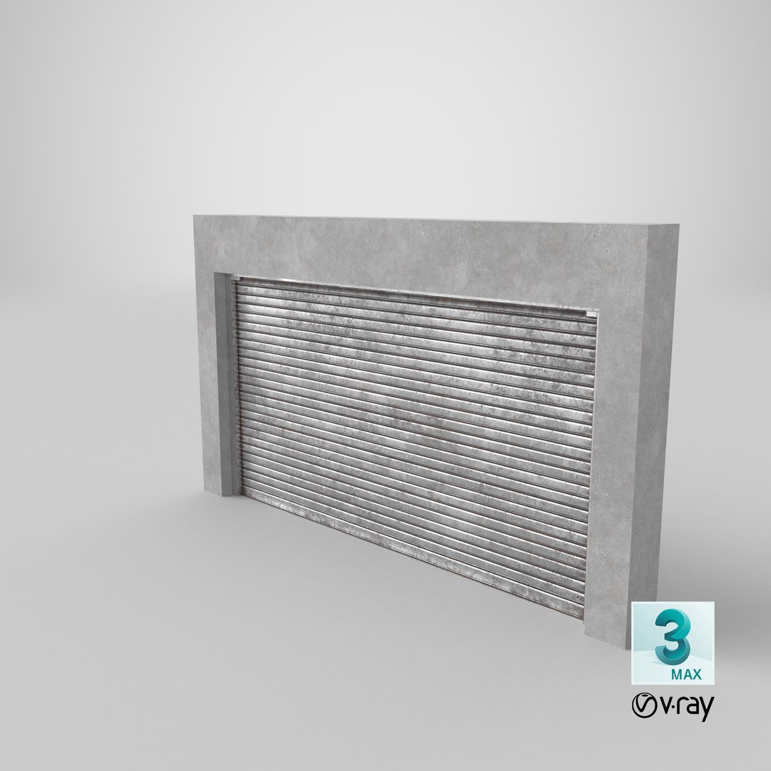 3D electric rolling shutter - TurboSquid 1420173