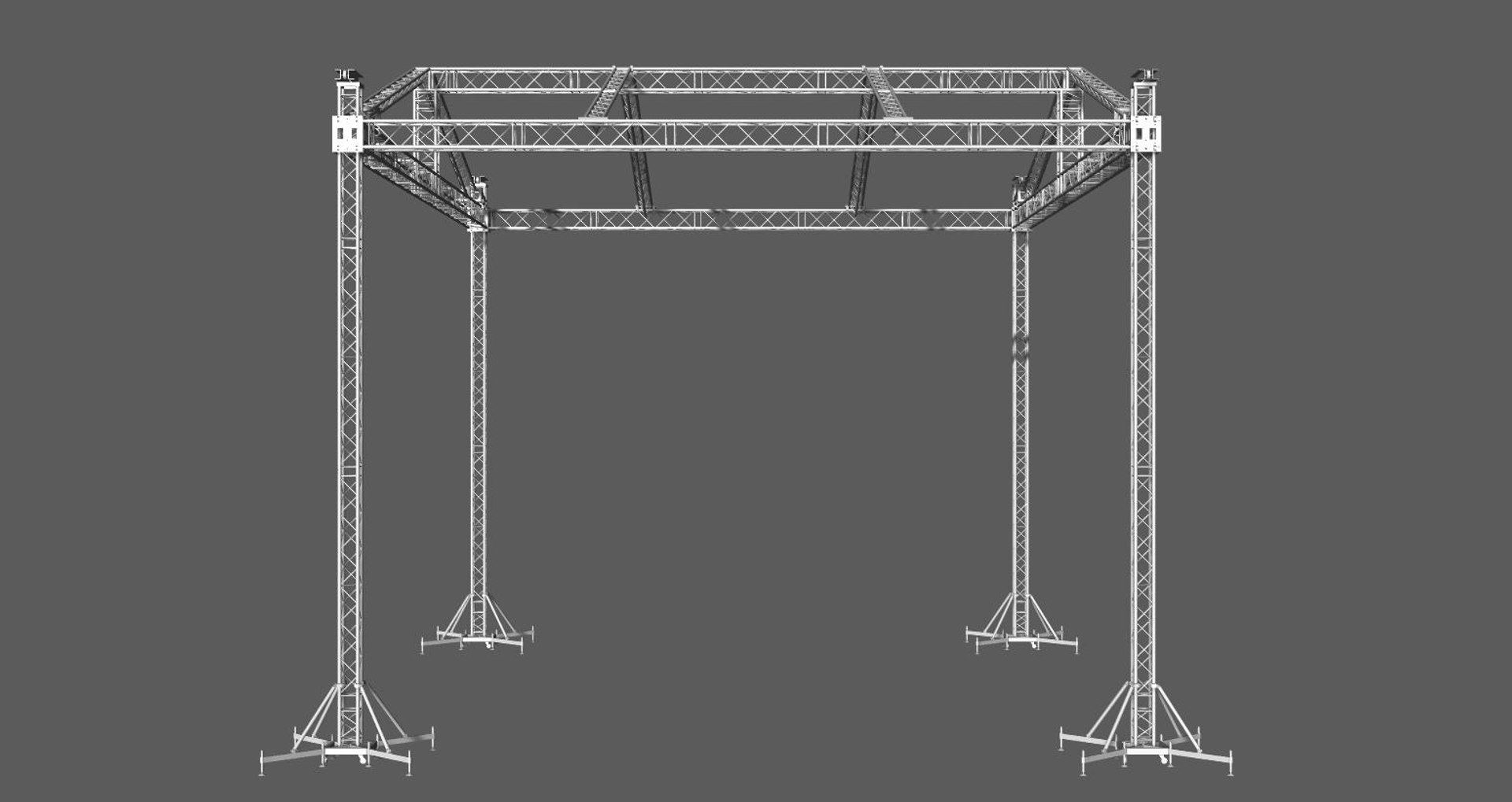 Prolyte mpt 12x10 roof 3D model - TurboSquid 1366381