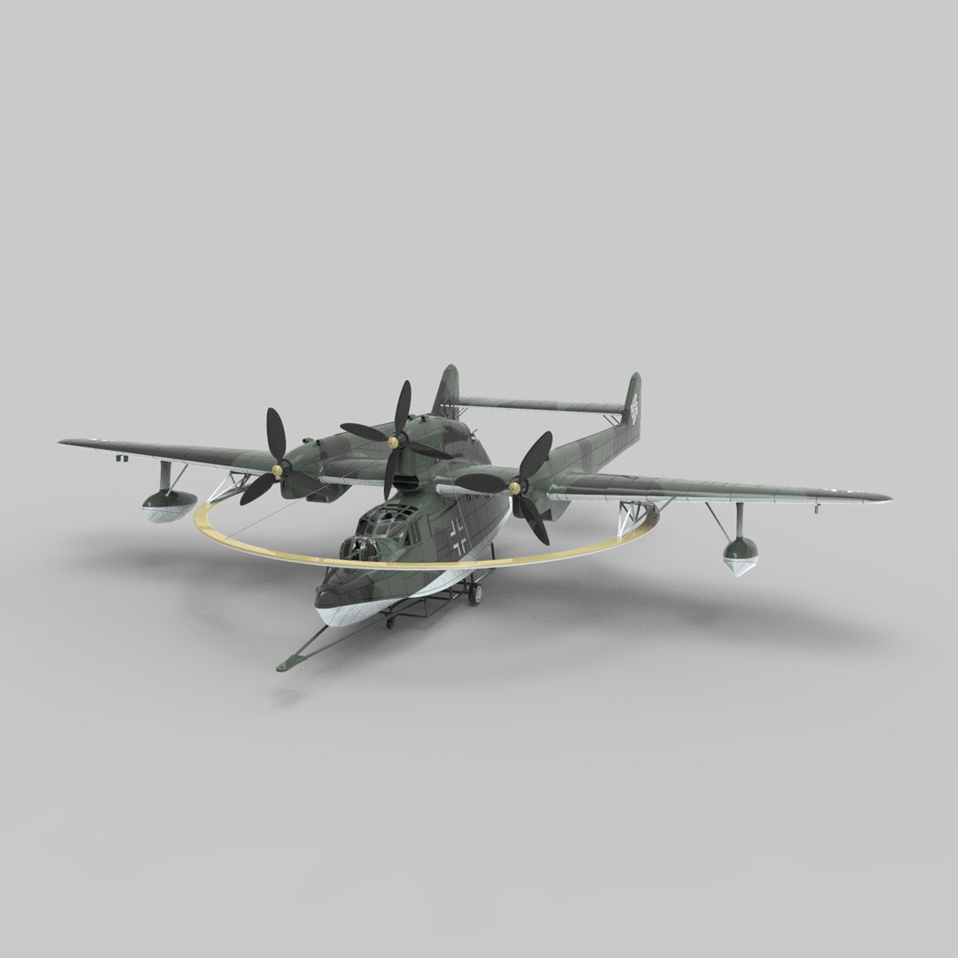 3D German Aircraft BV 138 MS - Minesweeping Model - TurboSquid 1852465