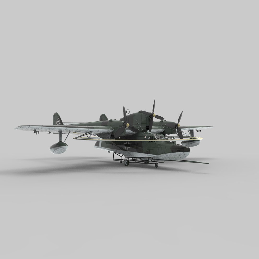 3D German Aircraft BV 138 MS - Minesweeping Model - TurboSquid 1852465