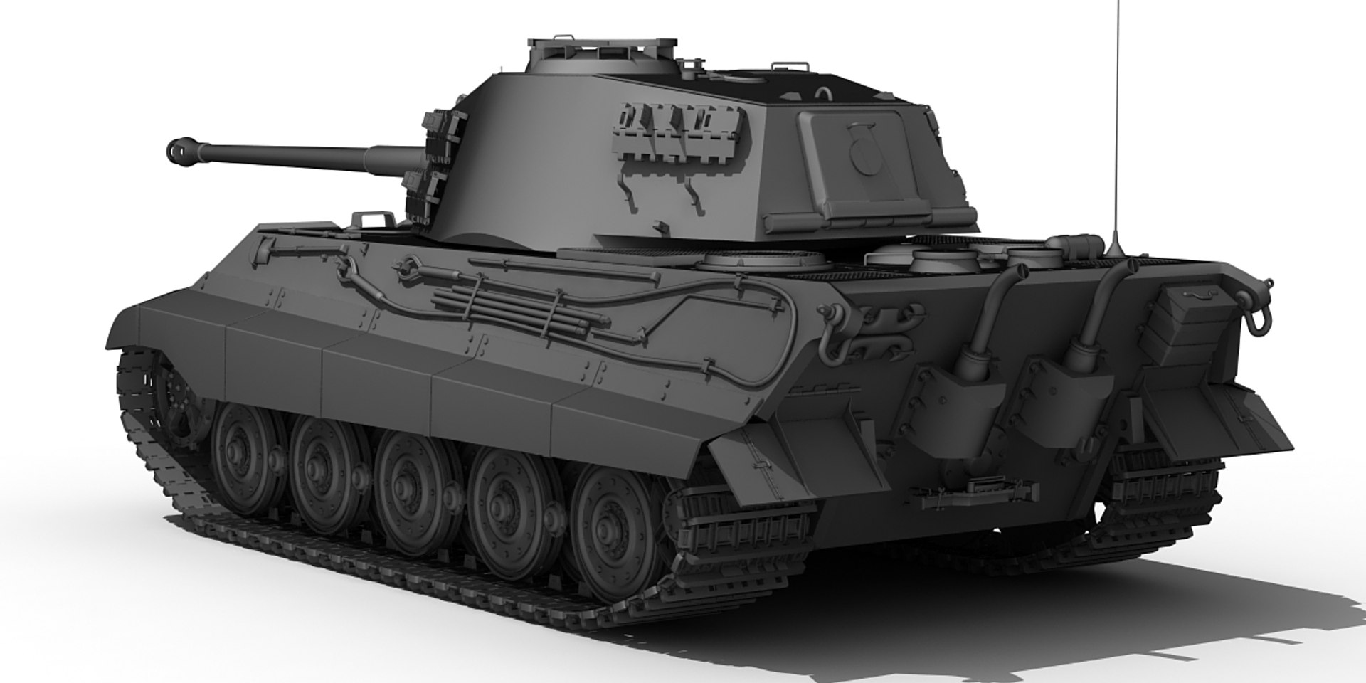 German Tank 3d Model