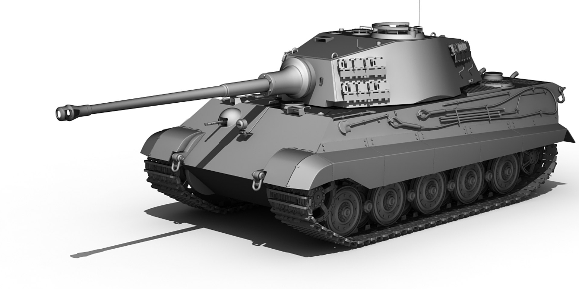 German Tank 3d Model