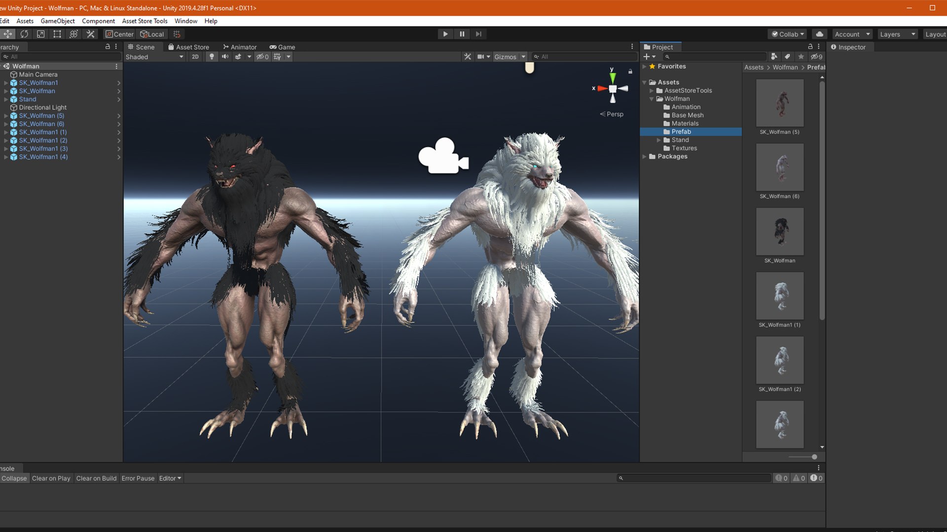 3D Wolfman - Game Ready Low-poly model - TurboSquid 1785120