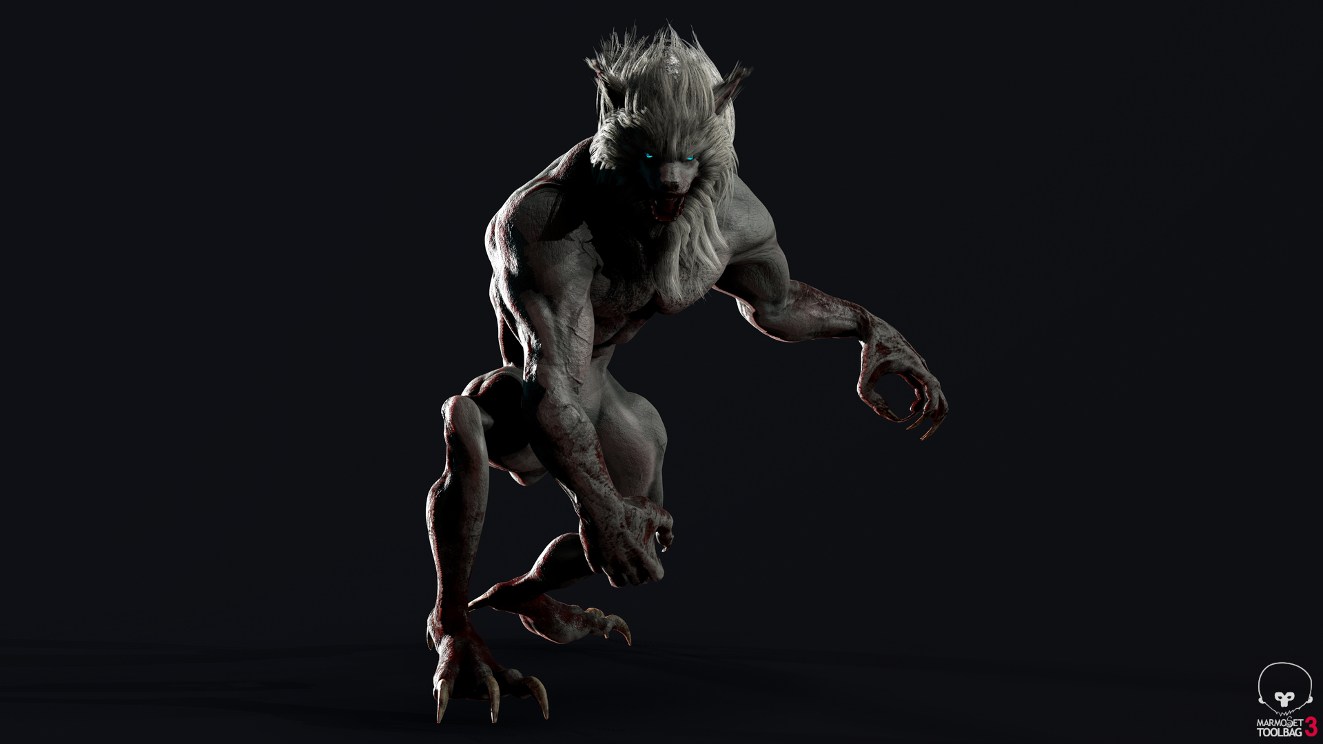 3D Wolfman - Game Ready Low-poly model - TurboSquid 1785120