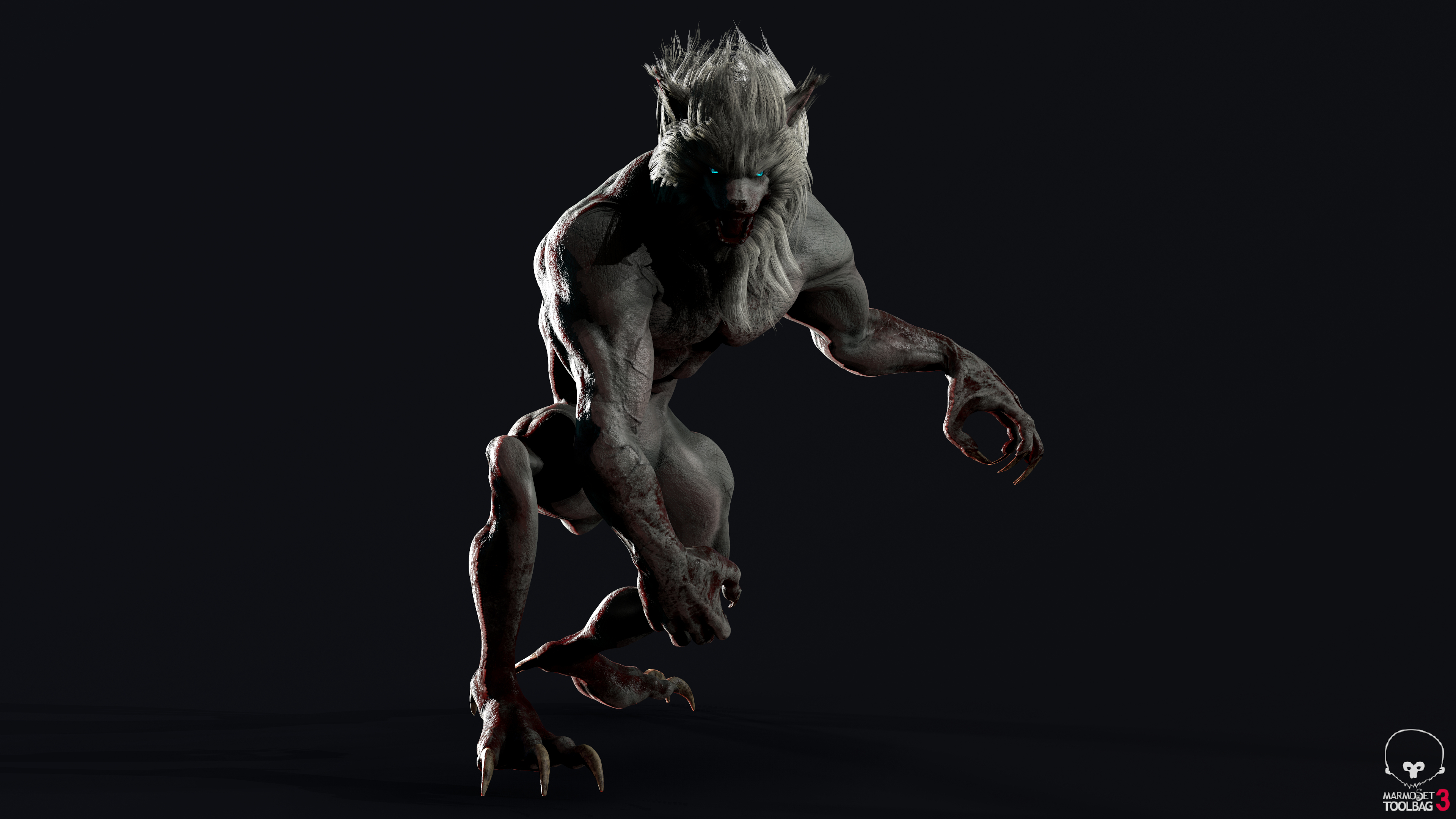 3D Wolfman - Game Ready Low-poly model - TurboSquid 1785120