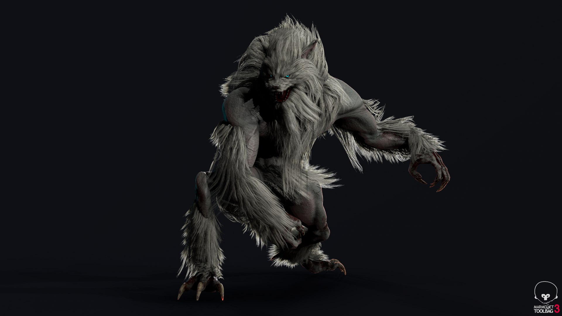 3D Wolfman - Game Ready Low-poly Model - TurboSquid 1785120