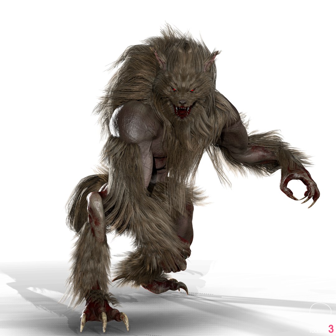3D Wolfman - Game Ready Low-poly Model - TurboSquid 1785120