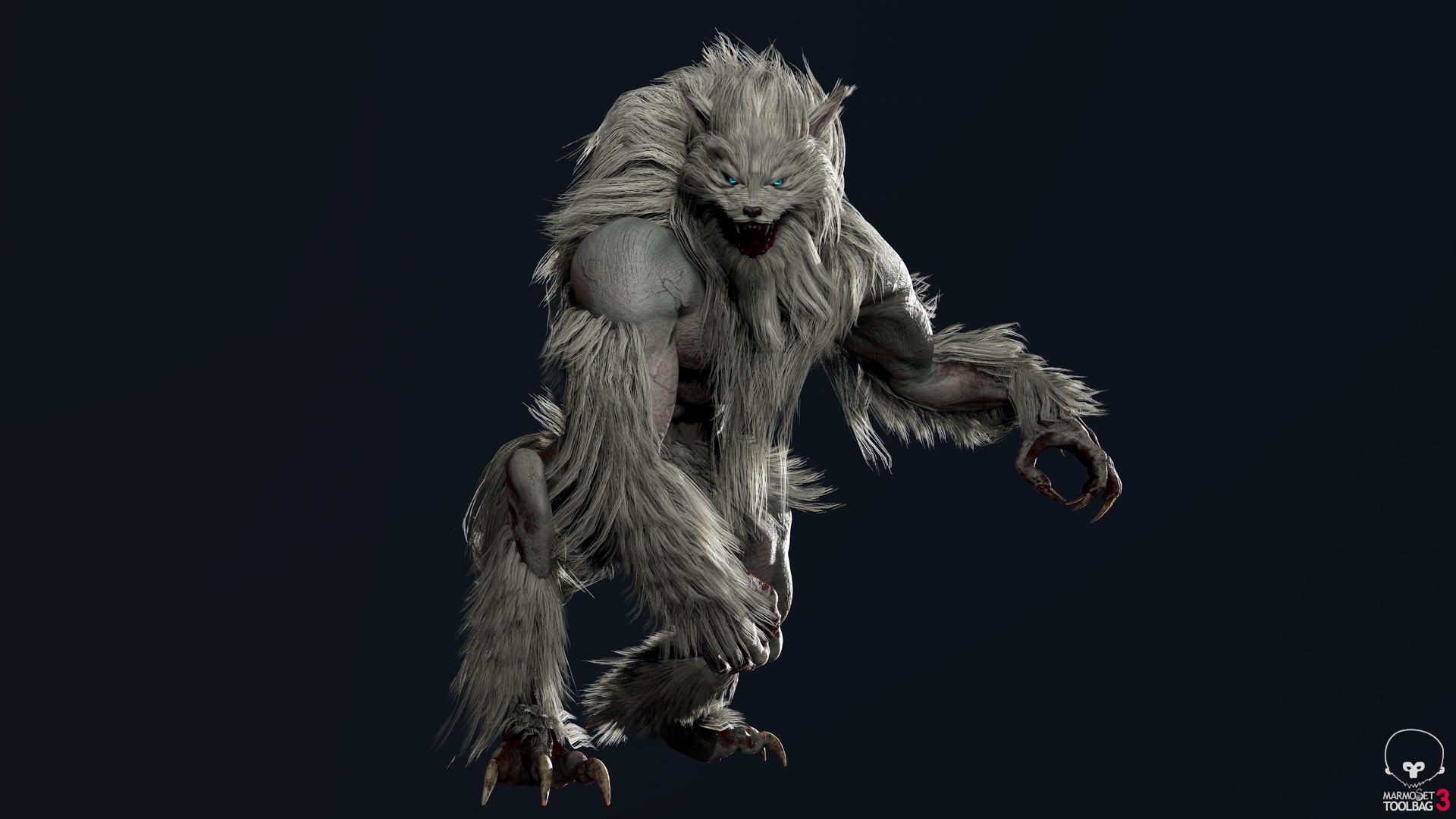 3D Wolfman - Game Ready Low-poly Model - TurboSquid 1785120