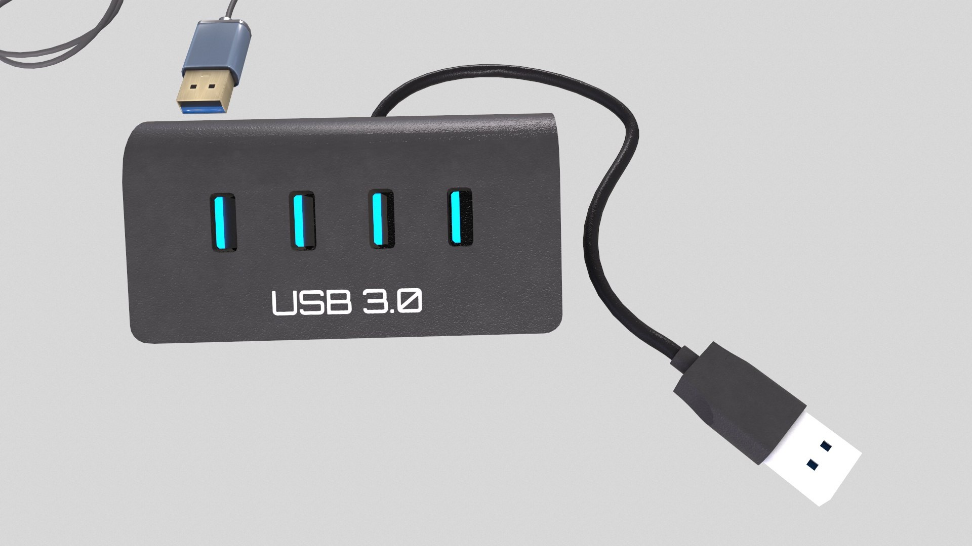 3D Plugable USB Port Hub - TurboSquid 2485139