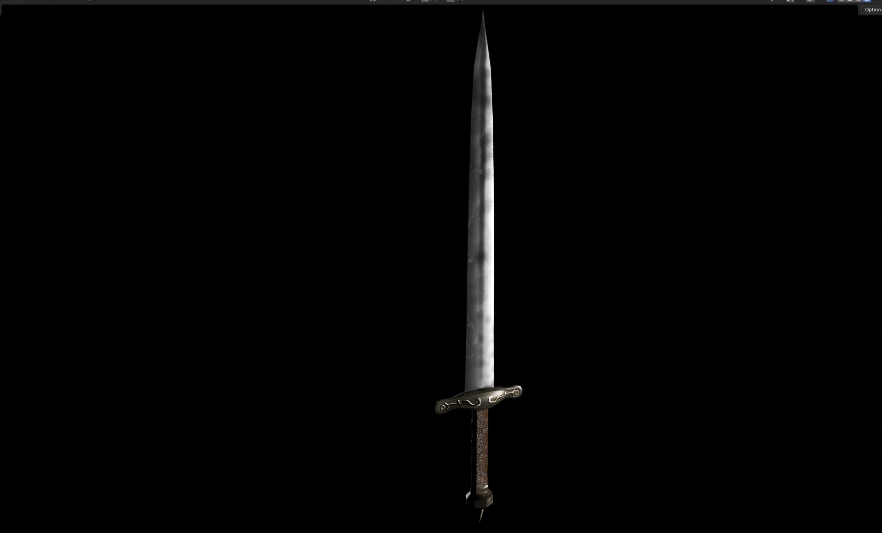 Medieval Sword Game-Ready Model1 3D Model - TurboSquid 2258258