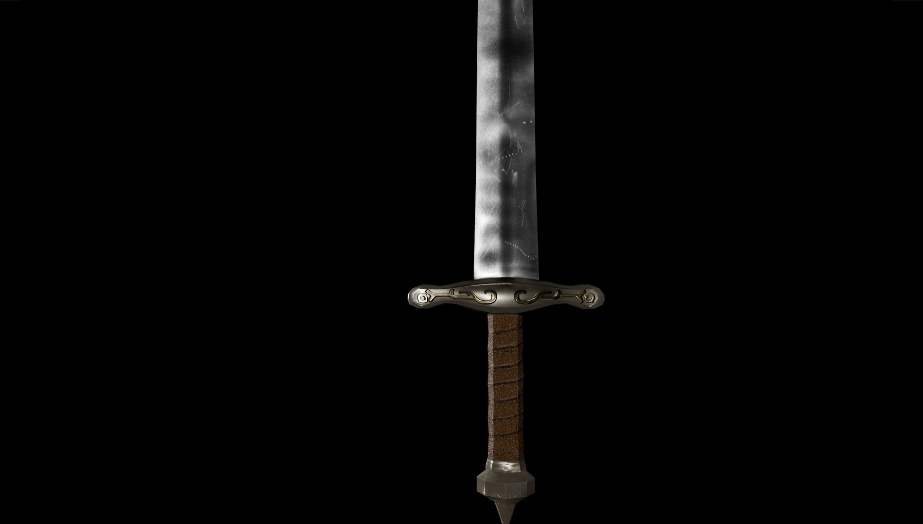 Medieval Sword Game-Ready Model1 3D Model - TurboSquid 2258258