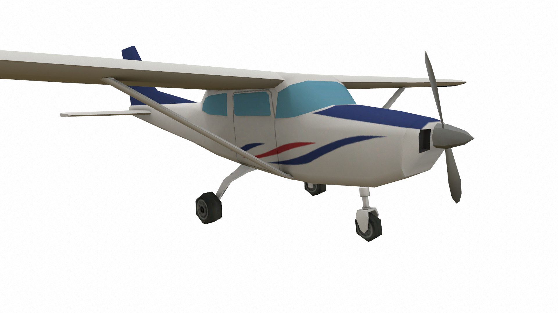 Free 3D Airplane Low-poly Plane - TurboSquid 1601885
