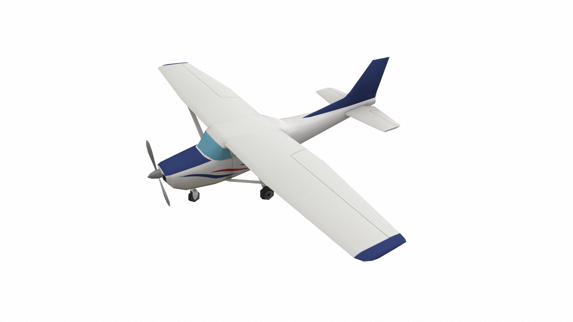 Free 3D Airplane Low-poly Plane - TurboSquid 1601885