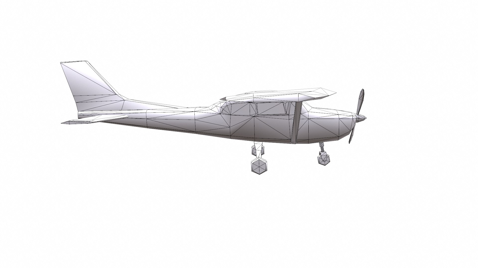 Free 3D Airplane Low-poly Plane - TurboSquid 1601885