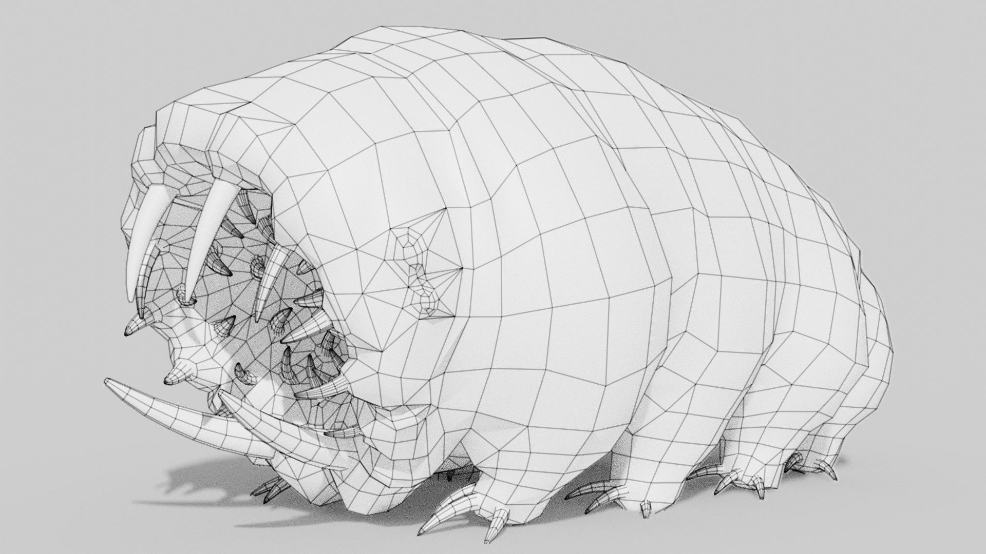 Tardigrade Waterbear Monster 3D Model - TurboSquid 1691666