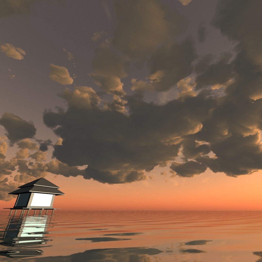 3ds max sky clouds