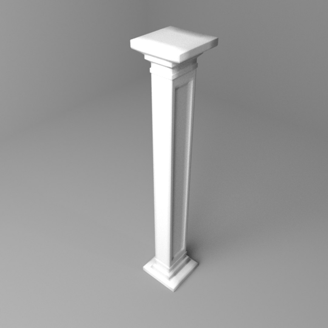 3D Model Pillar Rectangle 2 - TurboSquid 1572685