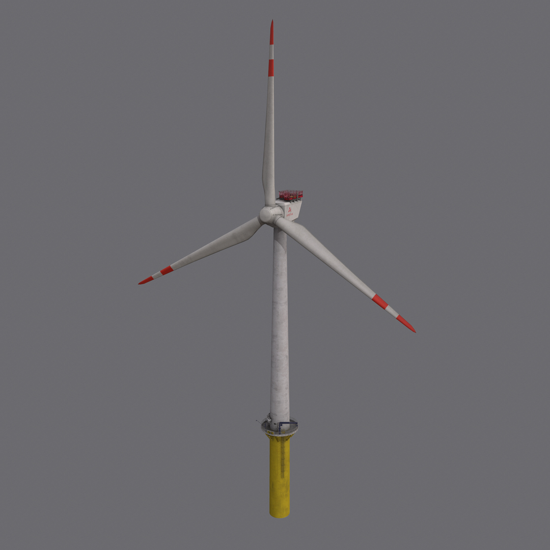 Offshore Wind Turbine 3D Model - TurboSquid 1668915
