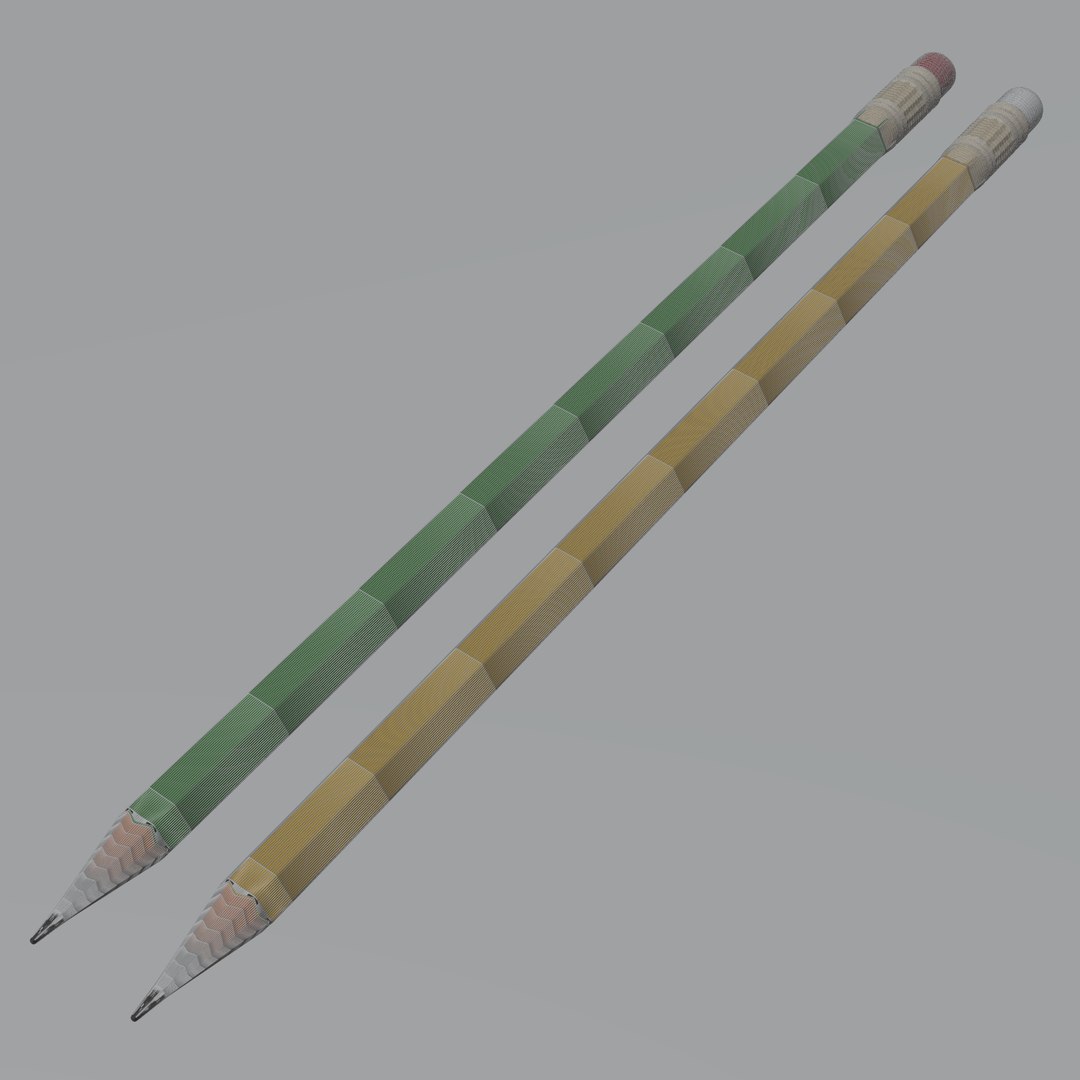 Pencils Model - TurboSquid 1557073