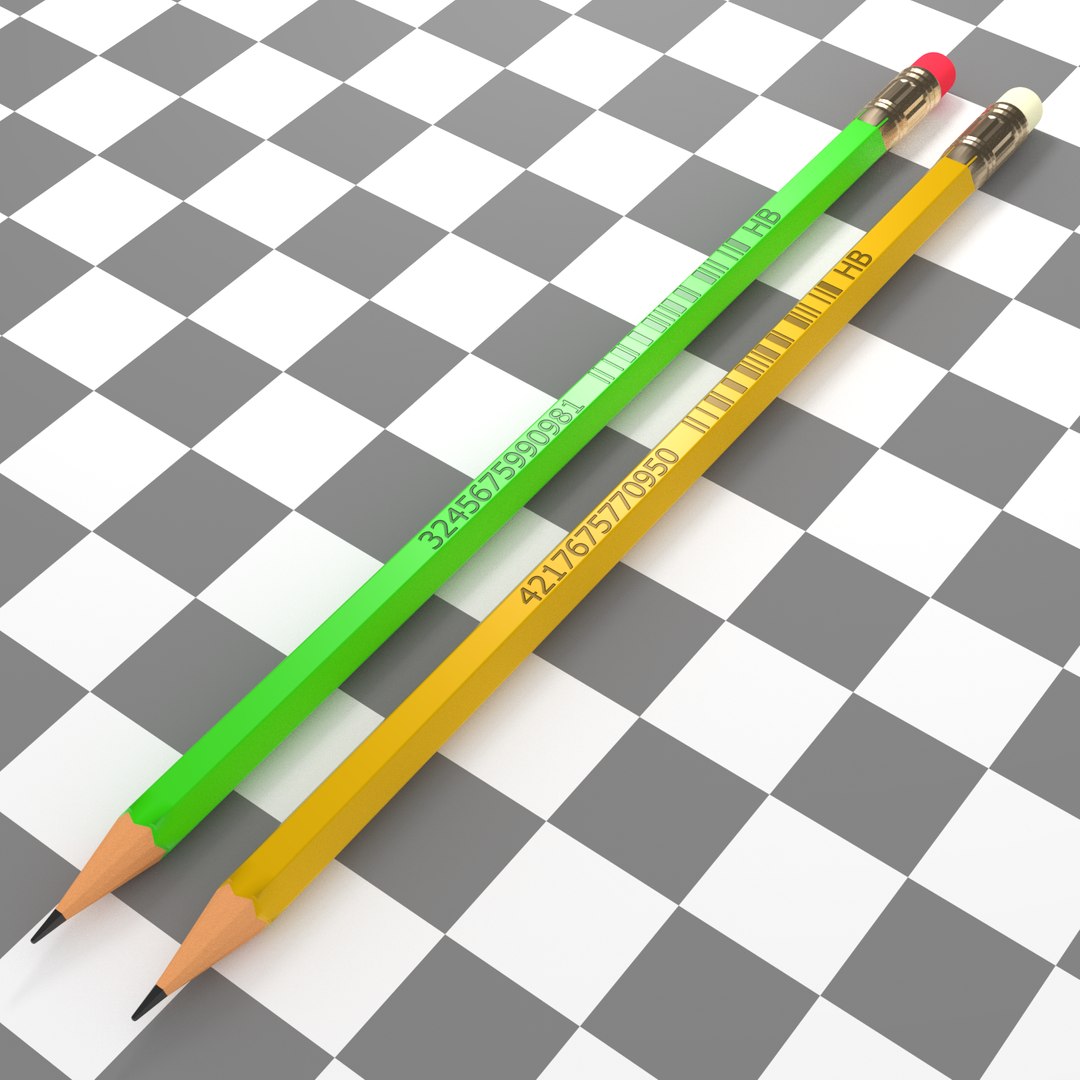 Pencils Model - TurboSquid 1557073