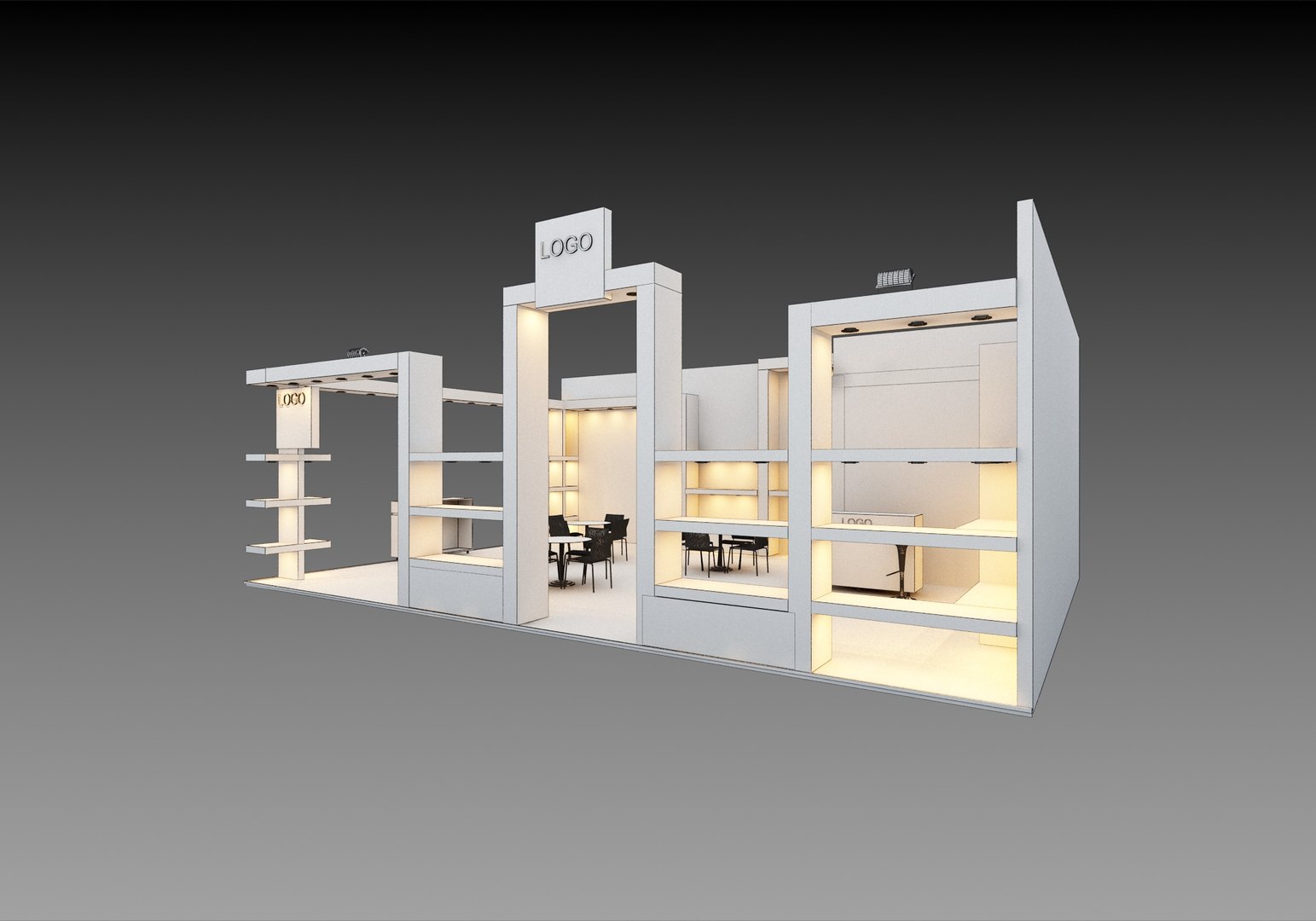 3D Exhibition Stand Model - TurboSquid 2024115
