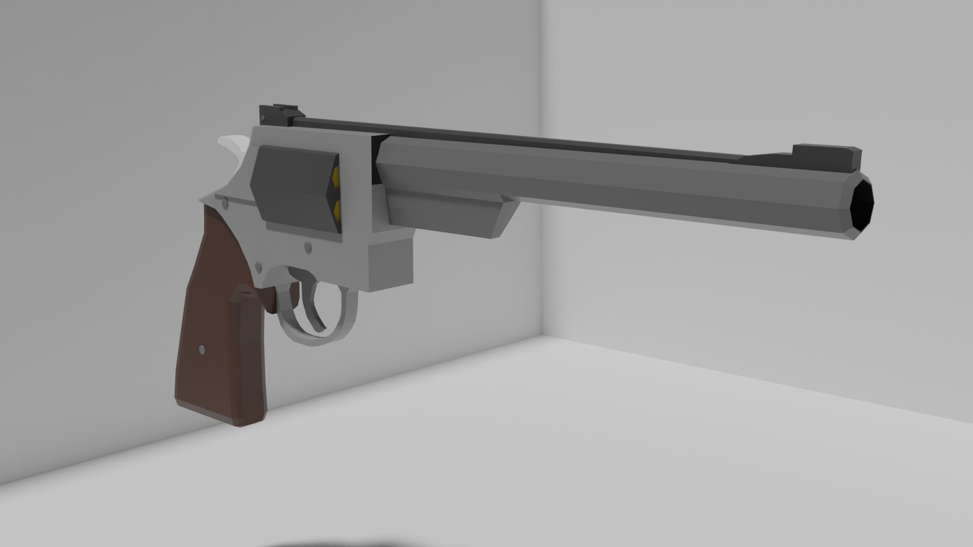 Free Low Poly Magnum Revolver 3D - TurboSquid 2415253