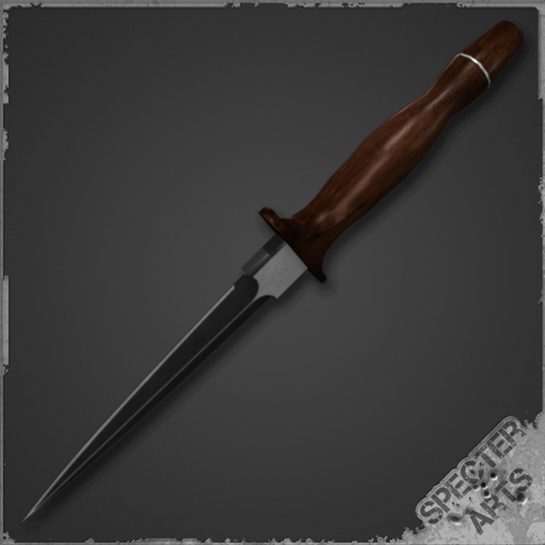 3ds Max Spear Point Dagger
