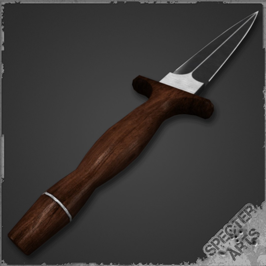 3ds Max Spear Point Dagger