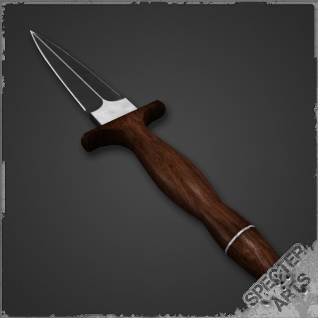 3ds Max Spear Point Dagger