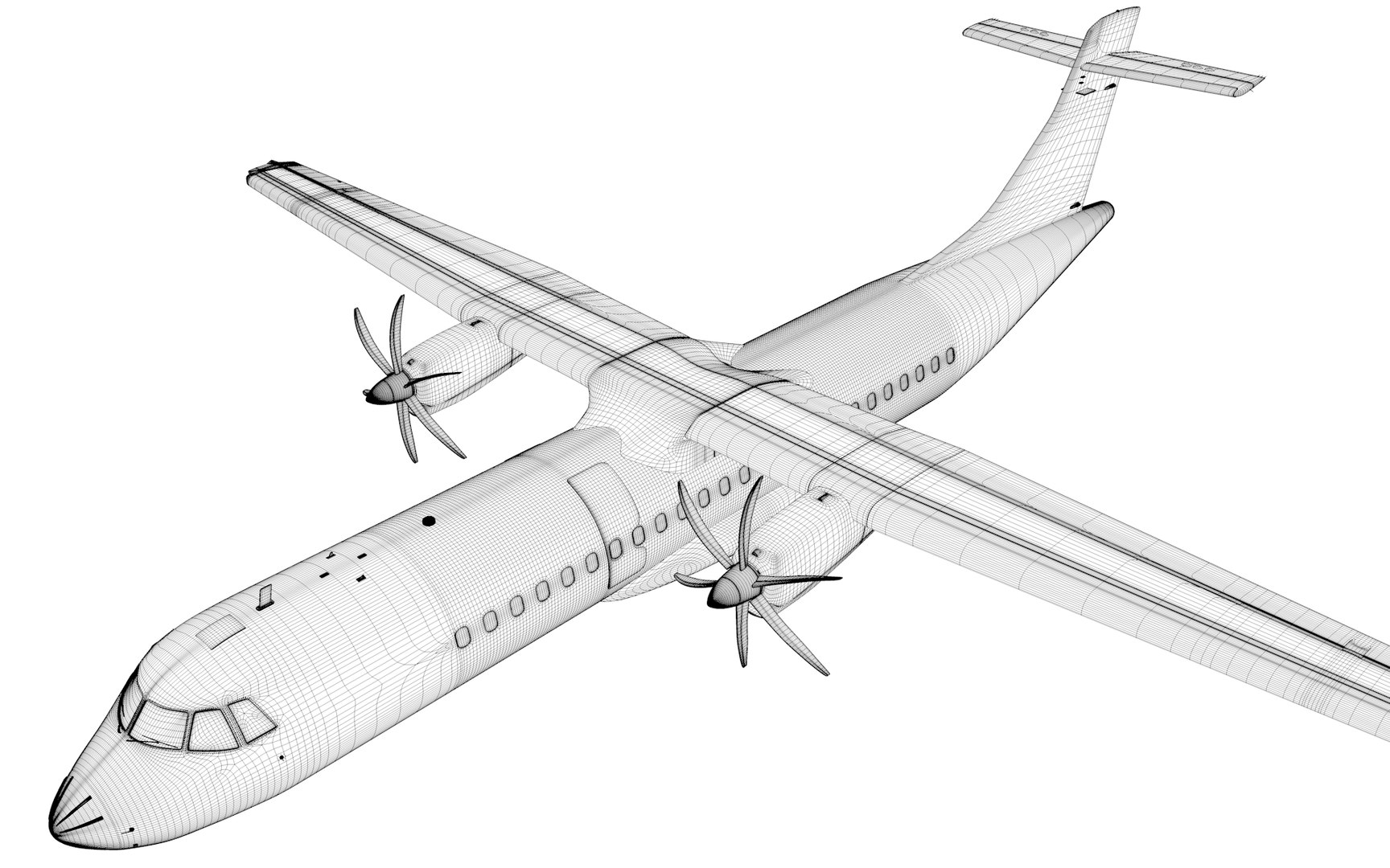 3D ATR 72 QANTAS LINK L1625 - TurboSquid 1867796