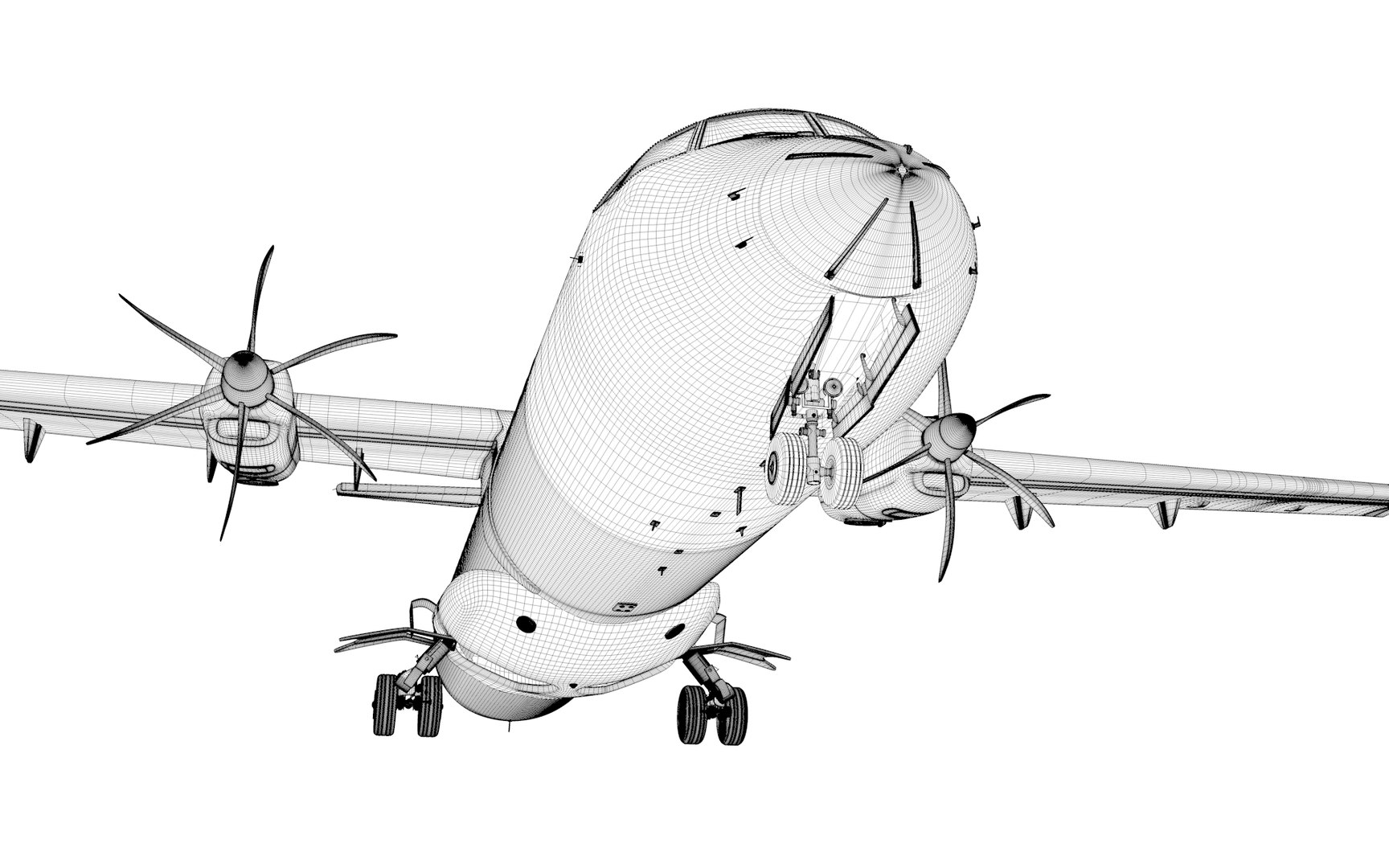 3D ATR 72 QANTAS LINK L1625 - TurboSquid 1867796