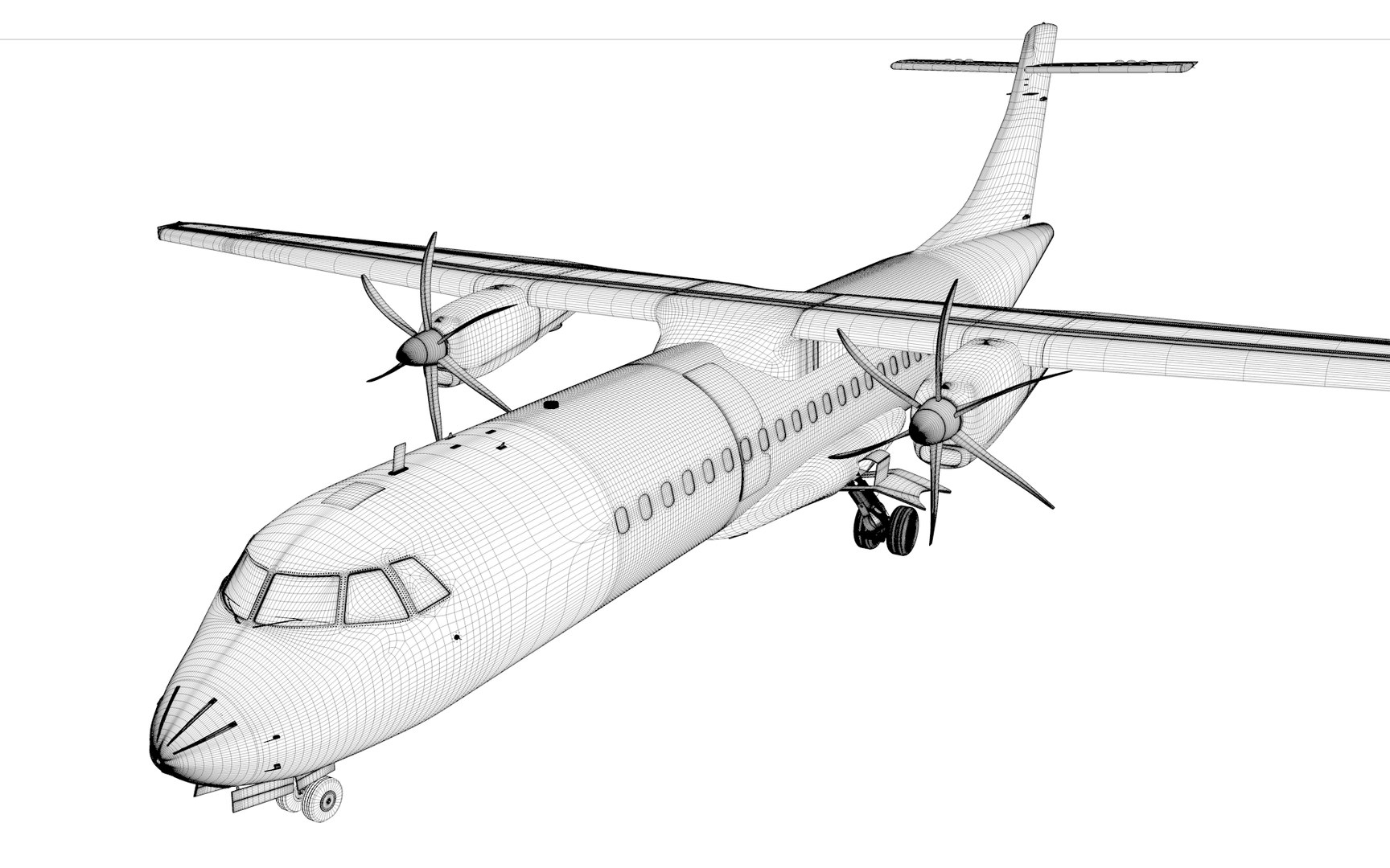 3D ATR 72 QANTAS LINK L1625 - TurboSquid 1867796