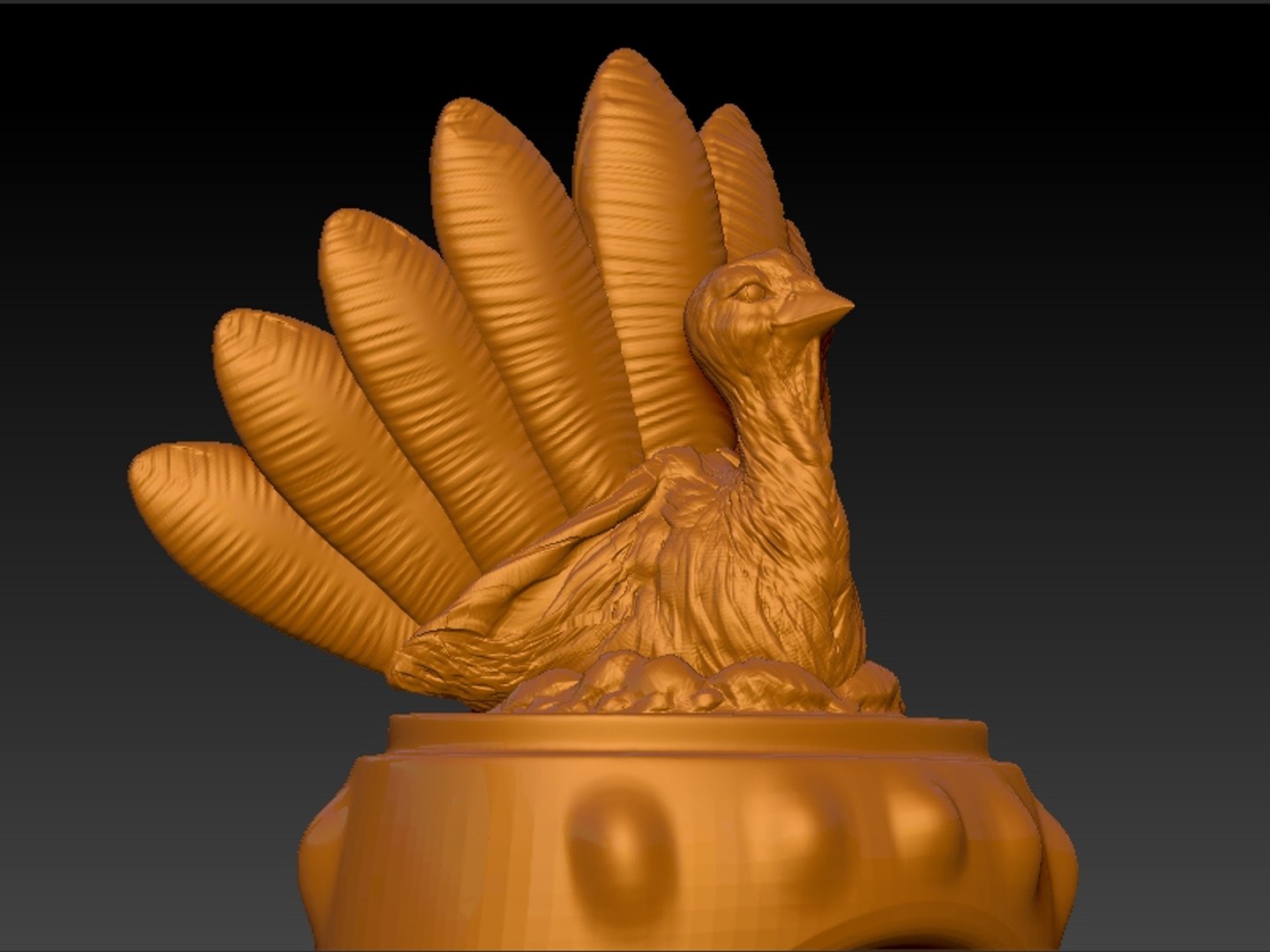 3d Model Turkey Ring Thanksgiving