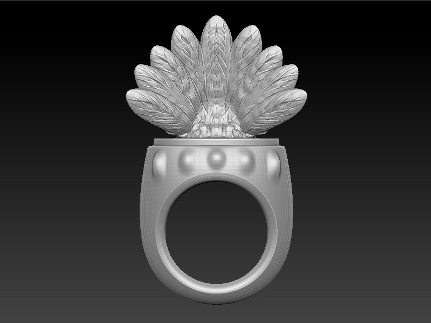 3d Model Turkey Ring Thanksgiving