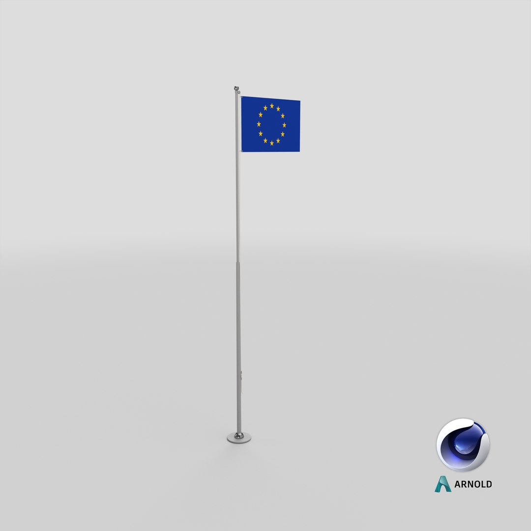 3D Flag Of Europe V6 Model - TurboSquid 1872863