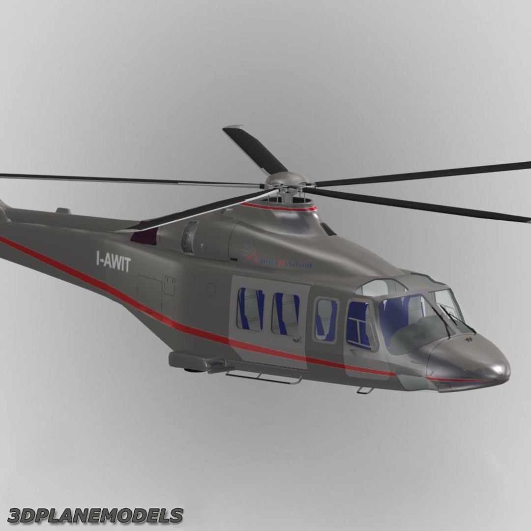 Agusta Westland Aw-139 Livery 3d Model