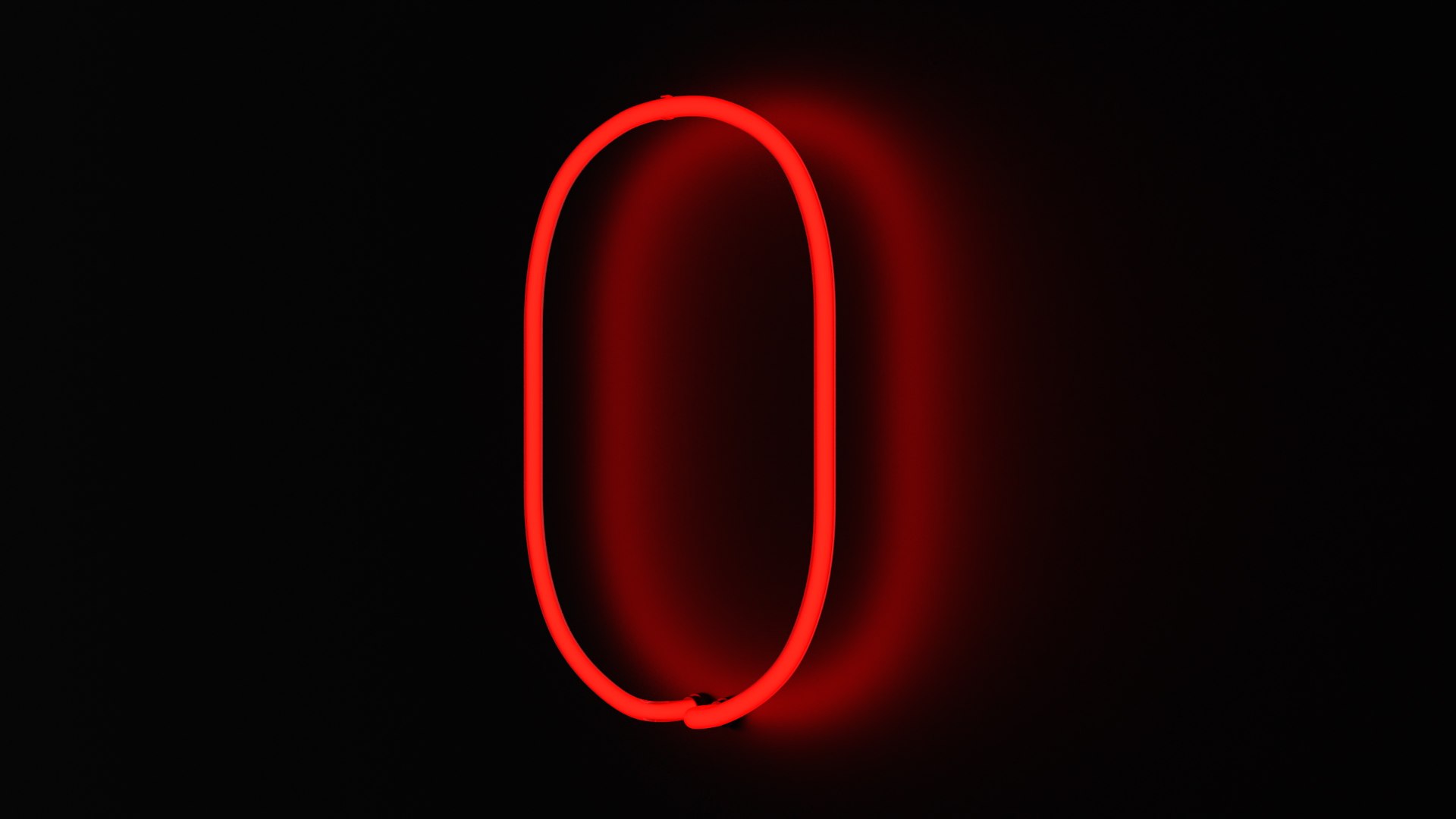 Neon Red Alphabet O model - TurboSquid 2151179