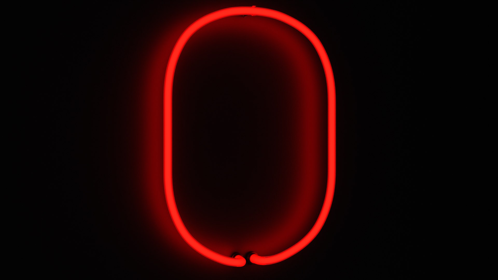Neon Red Alphabet O model - TurboSquid 2151179