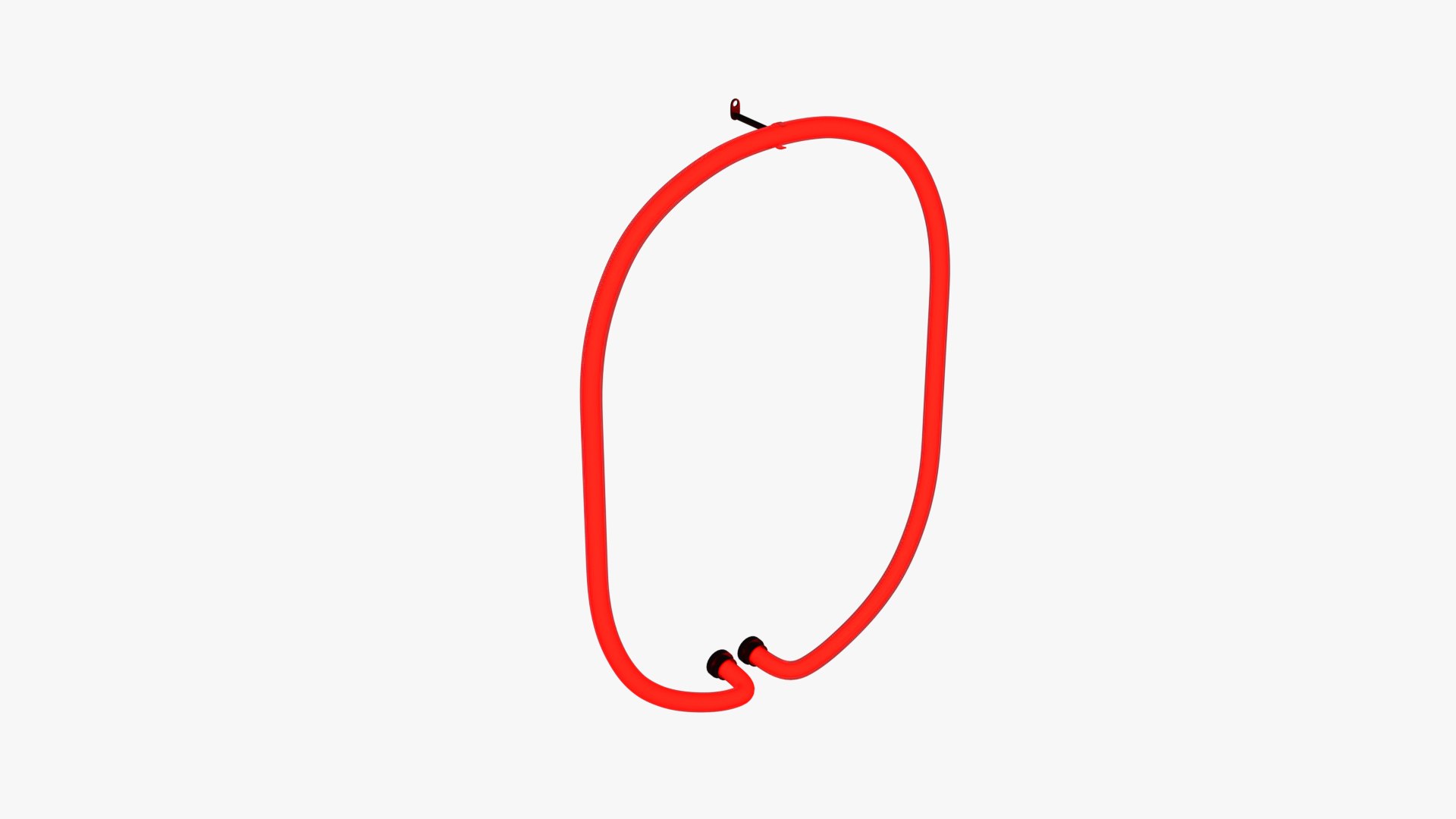 Neon Red Alphabet O model - TurboSquid 2151179