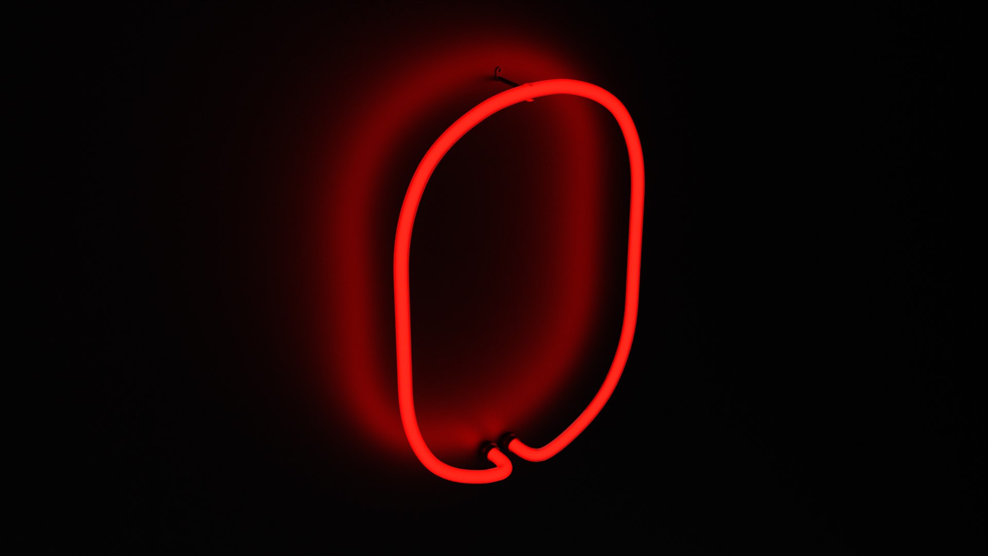Neon Red Alphabet O model - TurboSquid 2151179