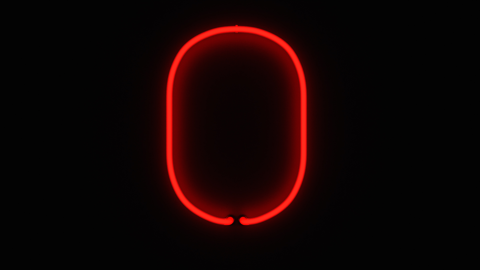 Neon Red Alphabet O model - TurboSquid 2151179