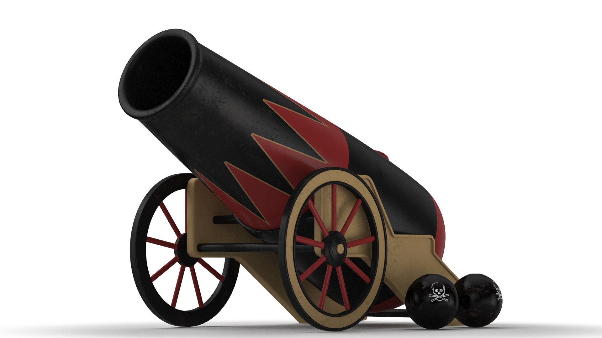 Circus Cannon 3D Model - TurboSquid 1440474