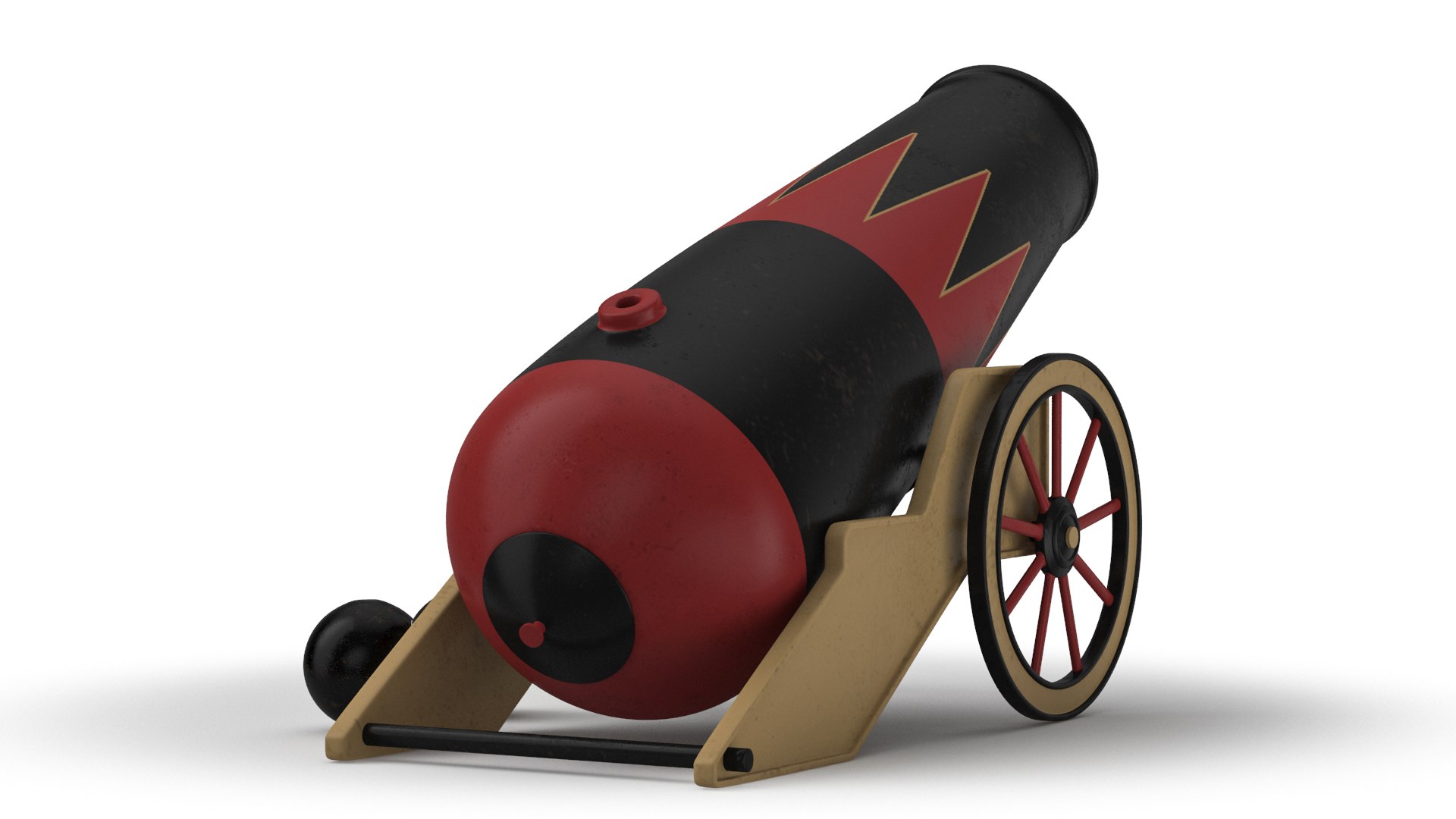 Circus Cannon 3D Model - TurboSquid 1440474