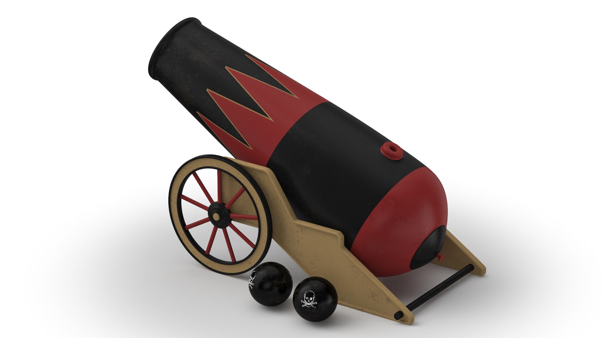 Circus Cannon 3D Model - TurboSquid 1440474