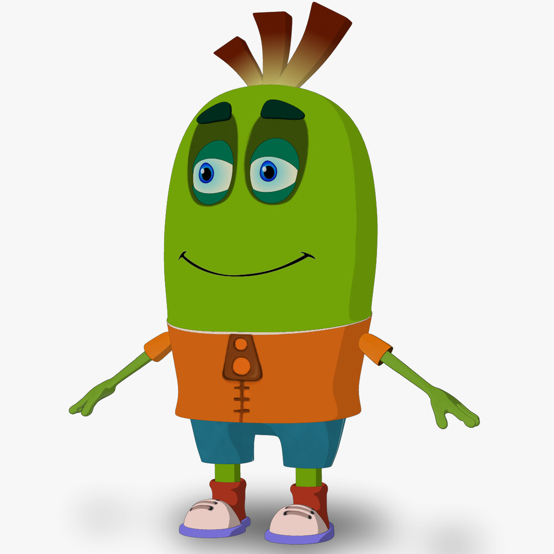 Low-poly Non Rigged Bean 3d Model