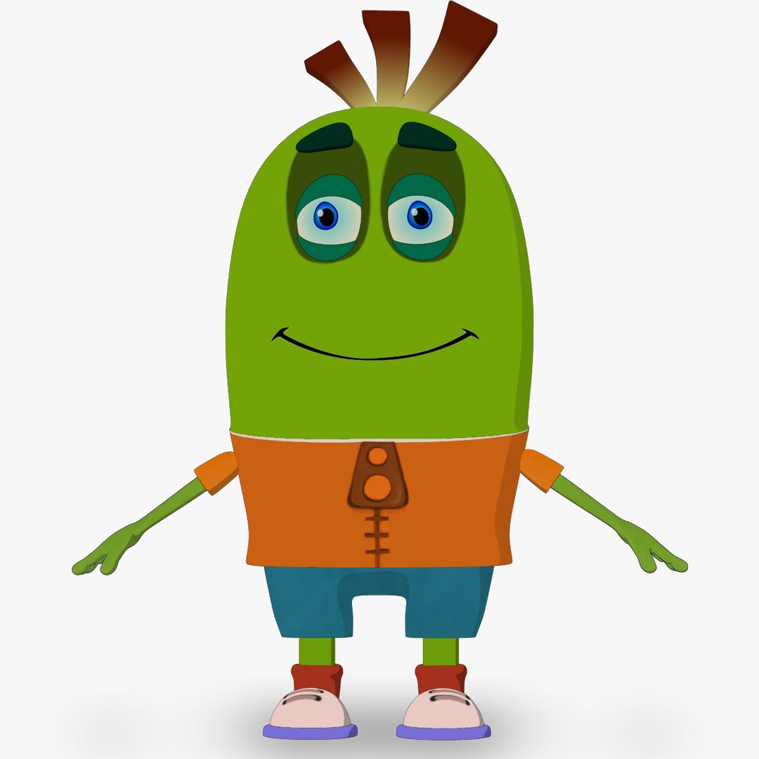 Low-poly Non Rigged Bean 3d Model