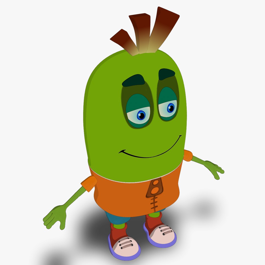 Low-poly Non Rigged Bean 3d Model